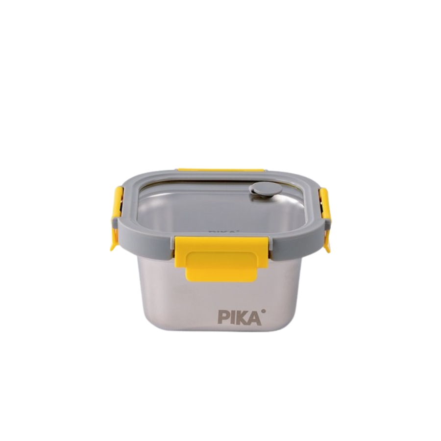 Pika Čtvercový nerezový lunchbox do mikrovlnky 600ml - Eco Spirit